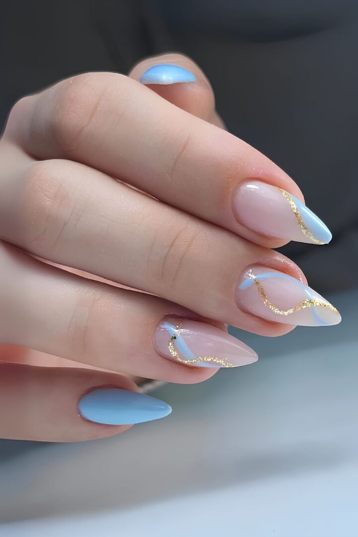 45 Light Blue Nail Ideas for the Prettiest Mani Ever
