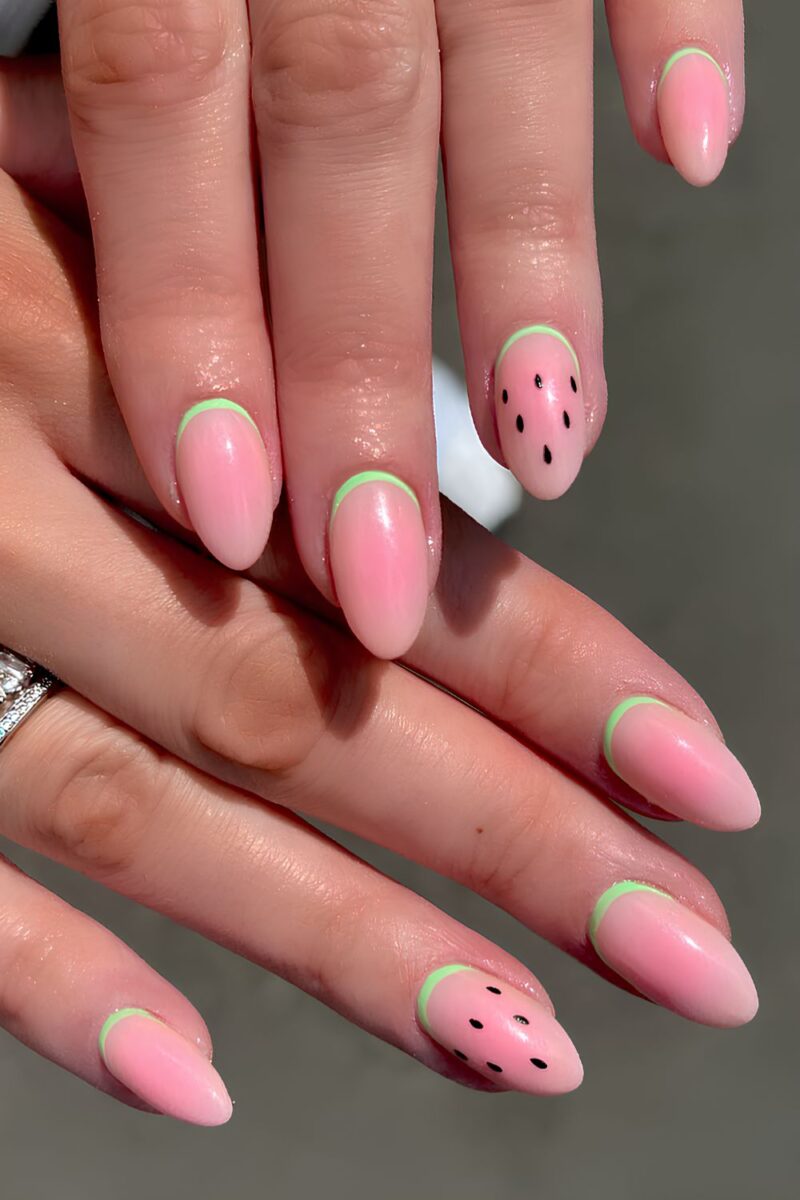 20 Fresh Watermelon Nail Designs Perfect for Summer