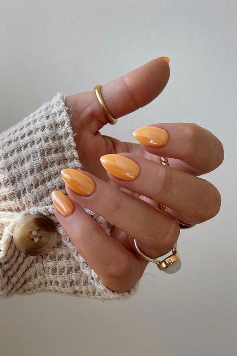 Get Obsessed with These 18 Orange Nail Designs