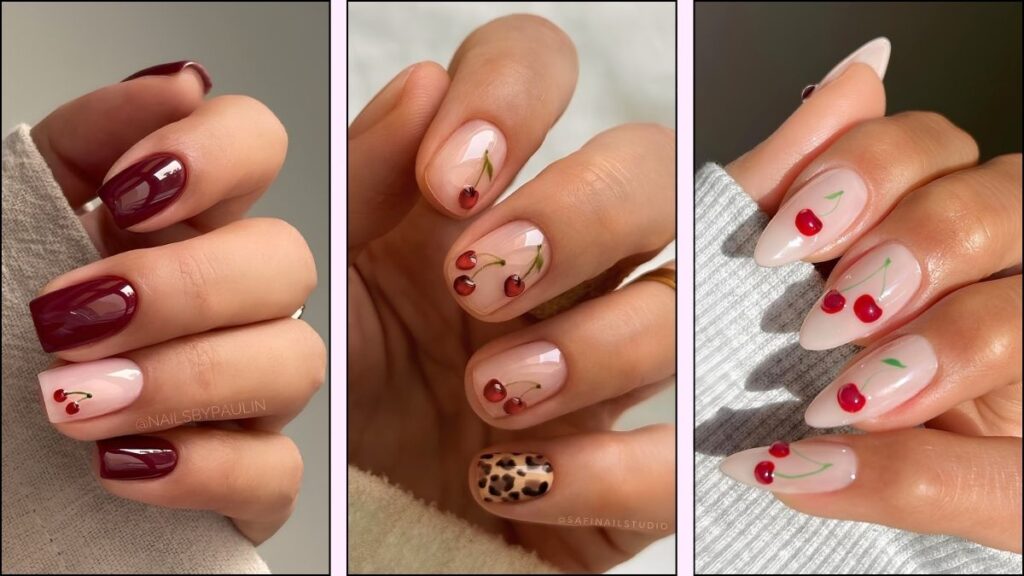 40 Cherry Nail Designs to Rock All Spring Long