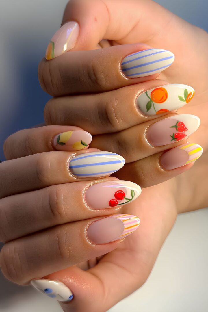 20 Cute & Bright Fruit Nail Ideas for Your Next Mani