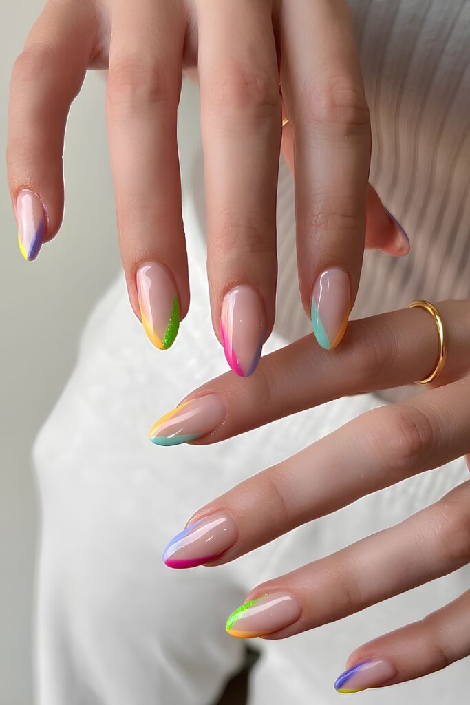Colorful French Tips Are the Nail Trend Everyone’s Wearing in 2025
