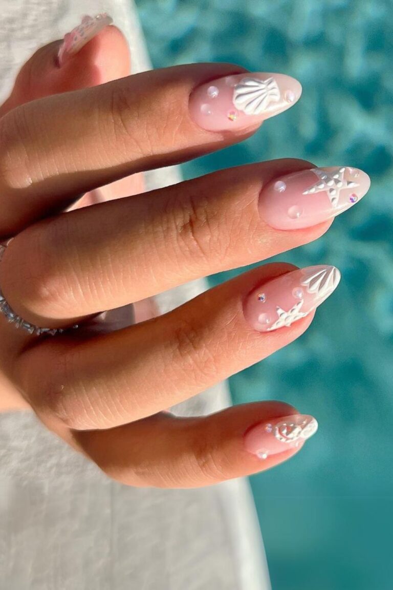 25 Seashell Nail Ideas to Try This Summer