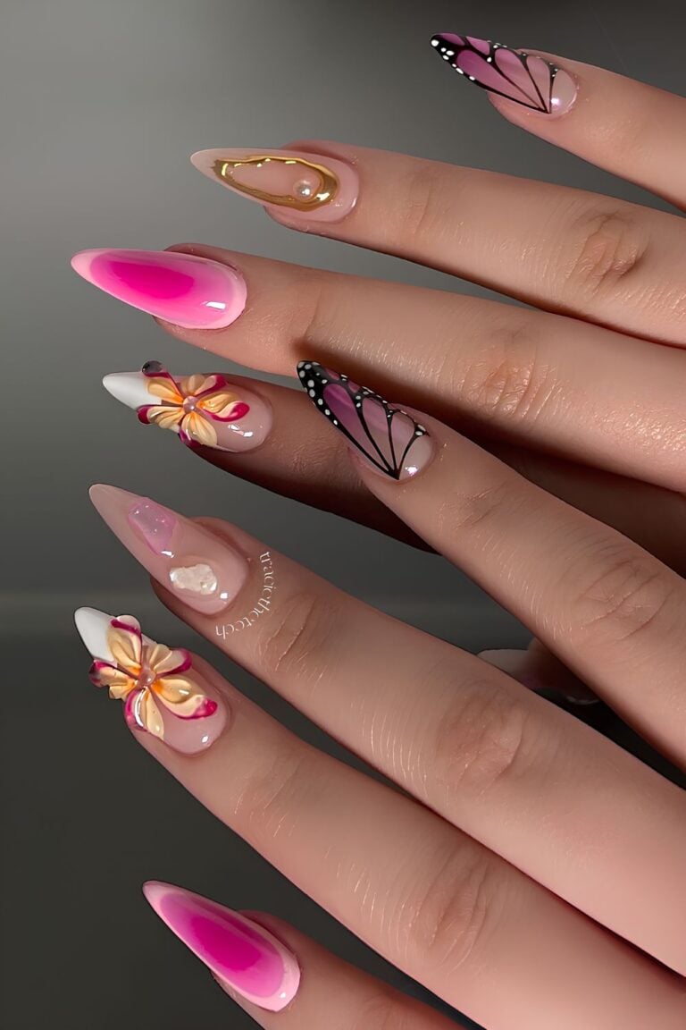 36 Whimsical Butterfly Nail Designs You Need To See