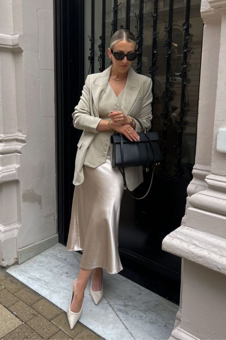 18 Silk Skirt Outfits to Amp Up Your Style