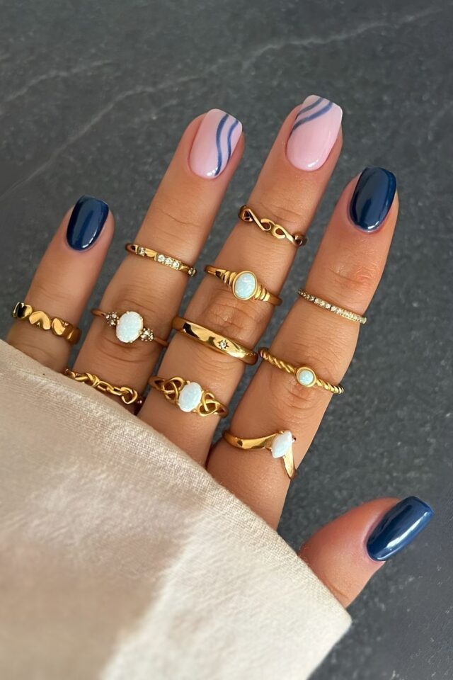 40 Stunning Navy Blue Nail Ideas You Need to Try in 2025