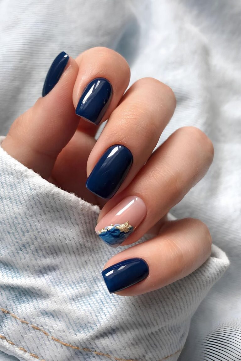 40 Stunning Navy Blue Nail Ideas You Need to Try in 2025