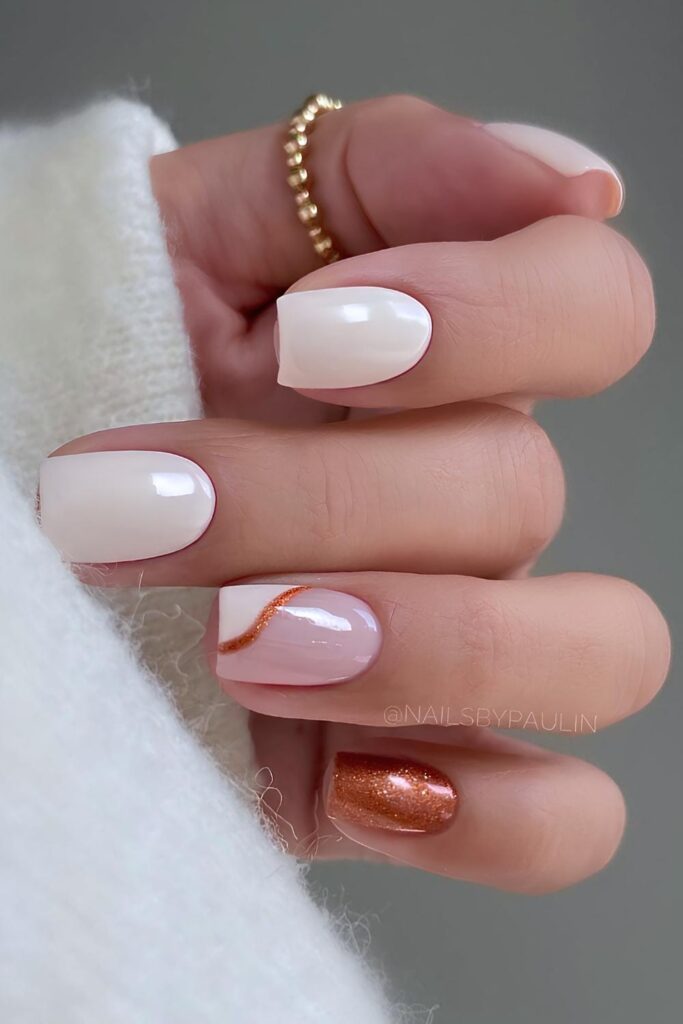 25 Dreamy White Fall Nail Designs That Will Own 2025