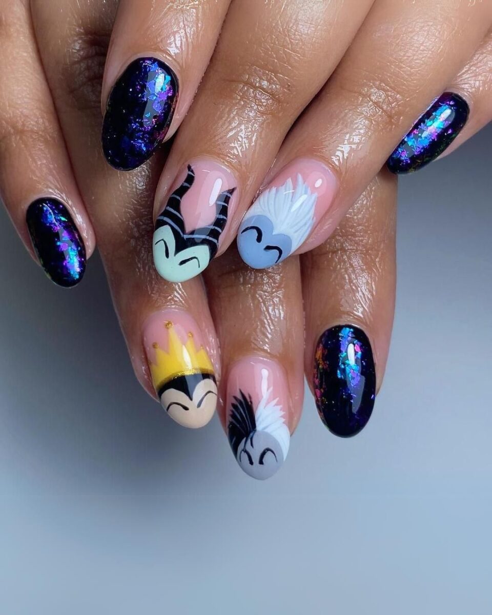 20 Disney Halloween Nail Ideas That Are Scary Good