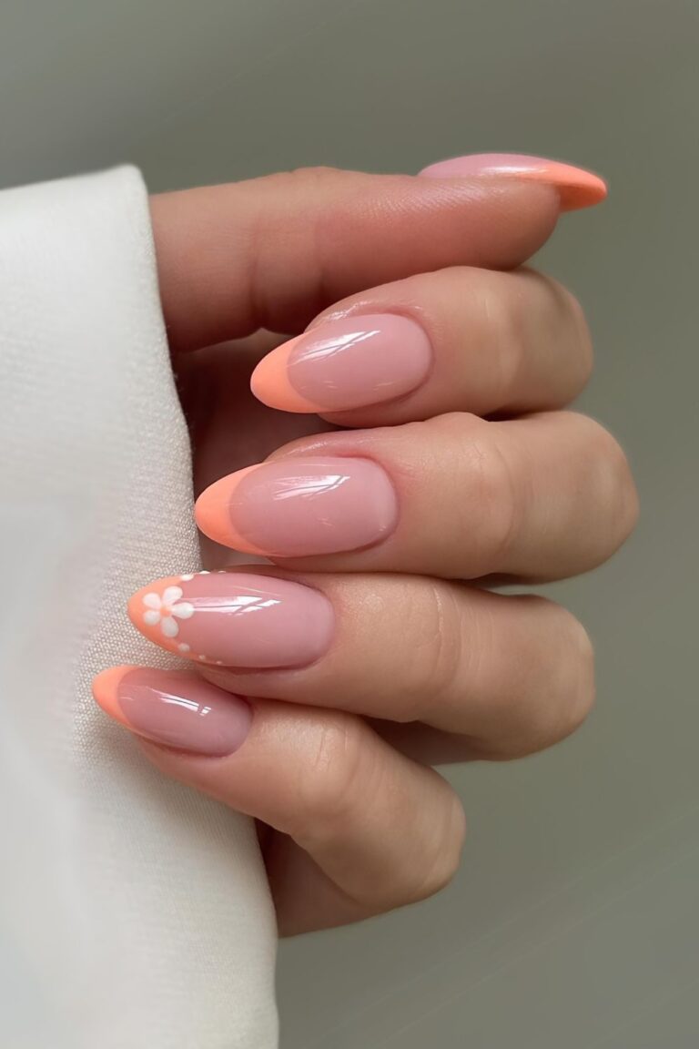 40 Floral French Tip Nail Ideas Trending Right Now