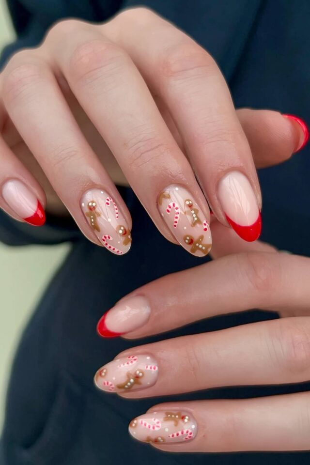 20 Gingerbread Nail Art Ideas for the Coziest Holiday Mani