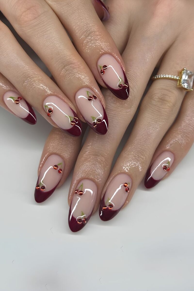 Cherry Mocha Nails Are TikTok’s Latest Obsession—Here Are 20 Must-Try ...
