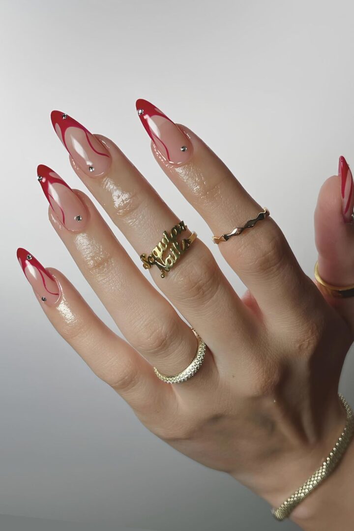 35 Ways to Rock Red French Tips Like a Total Diva