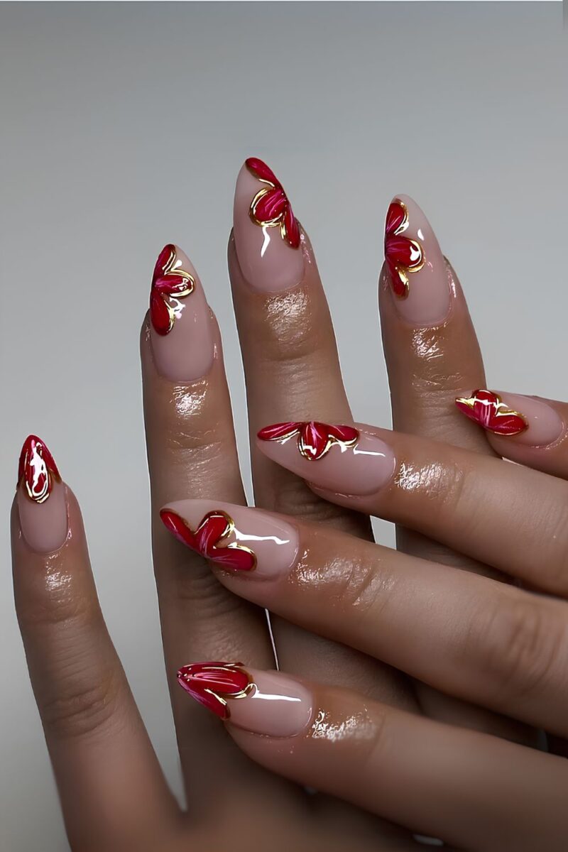 30 Red Spring Nail Ideas So Pretty You'll Skip Pastels