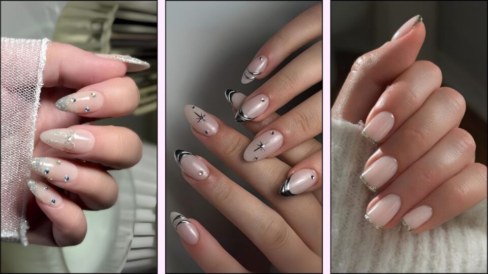20 Stunning Silver French Tip Nail Ideas You Need Right Now