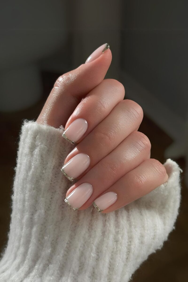 20 Stunning Silver French Tip Nail Ideas You Need Right Now