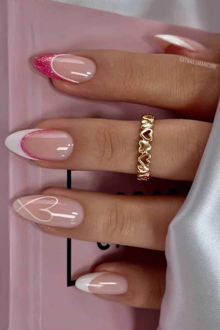 25 Ways to Rock French Tip Nails This Valentine’s Day