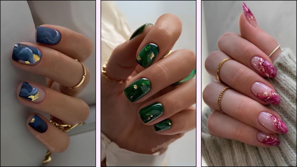 50 Unique Marble Nail Designs That Look Like Works of Art