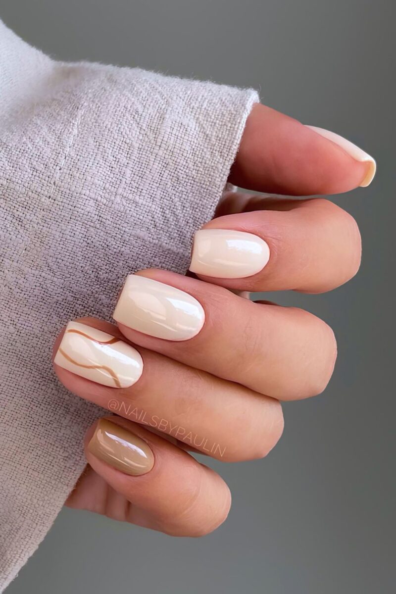 21 Vanilla Nail Designs So Pretty You’ll Stare at Your Hands All Day