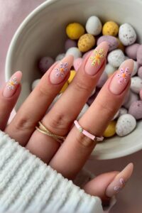 These 25 Speckled Mini Egg Nails Are Easter’s Cutest Trend