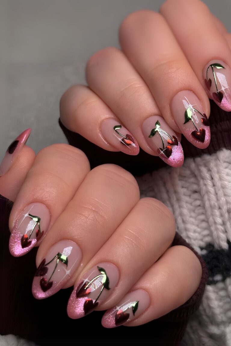 40 Cherry Nail Designs to Rock All Spring Long