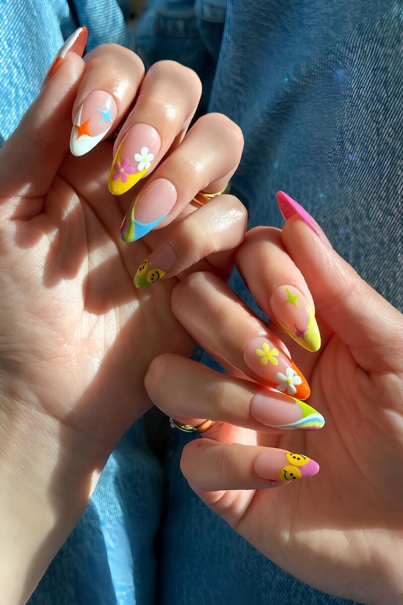 What Is the Dopamine Nails Trend? 20 + Mood-Boosting Designs