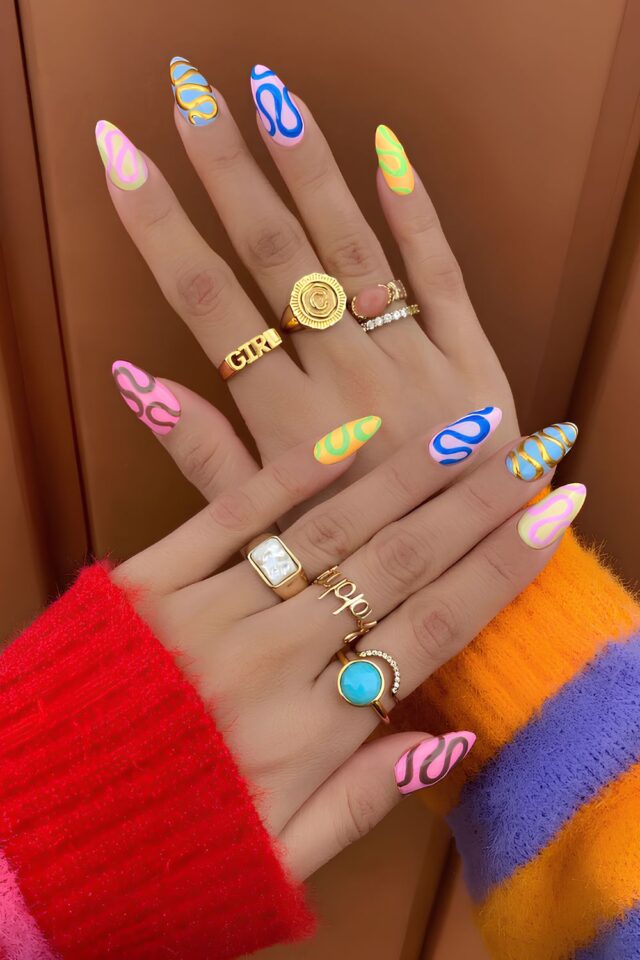 What Is the Dopamine Nails Trend? 20 + Mood-Boosting Designs