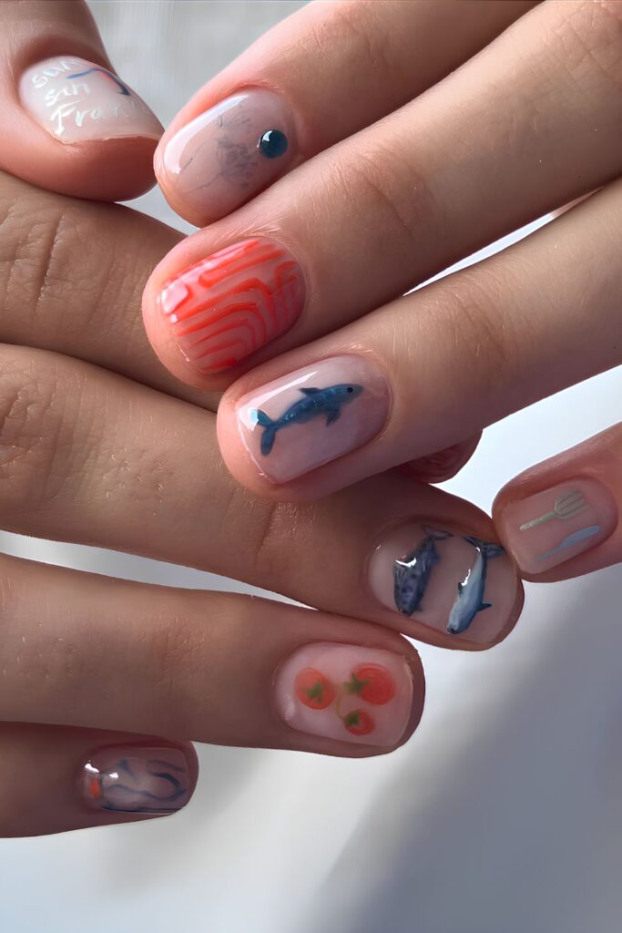 Get Reeled In—Fisherman-Core Nails Are 2025’s Boldest Trend