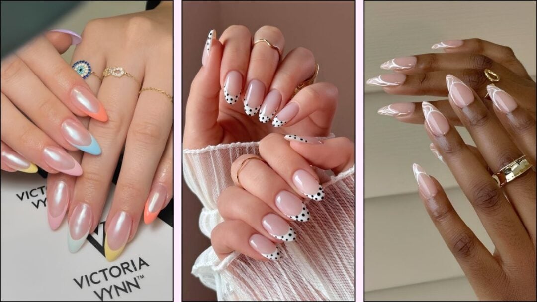 Almond Nails Meet French Tips - 35 Designs That Just Work