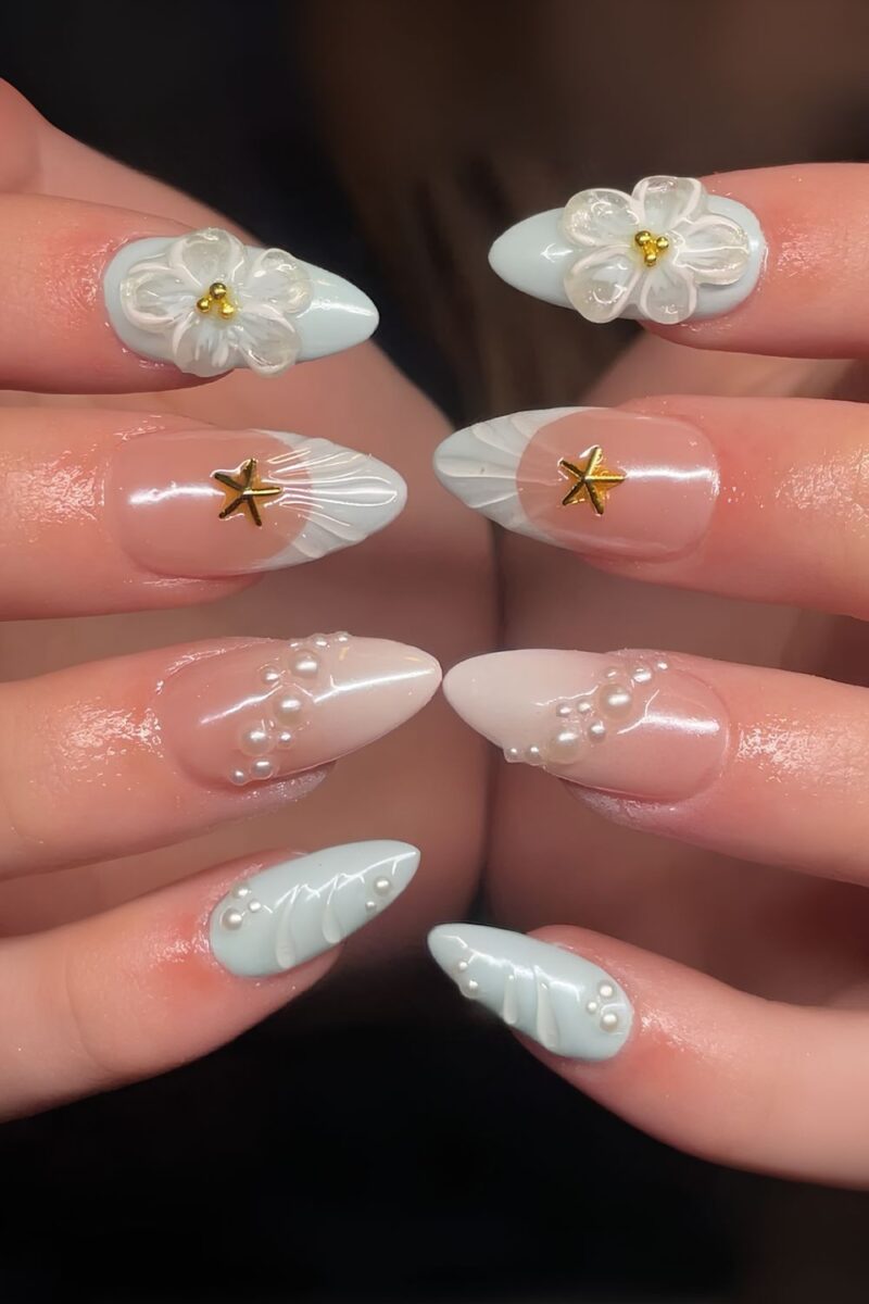 31 Starfish Nail Ideas to Put You in a Beachy Mood