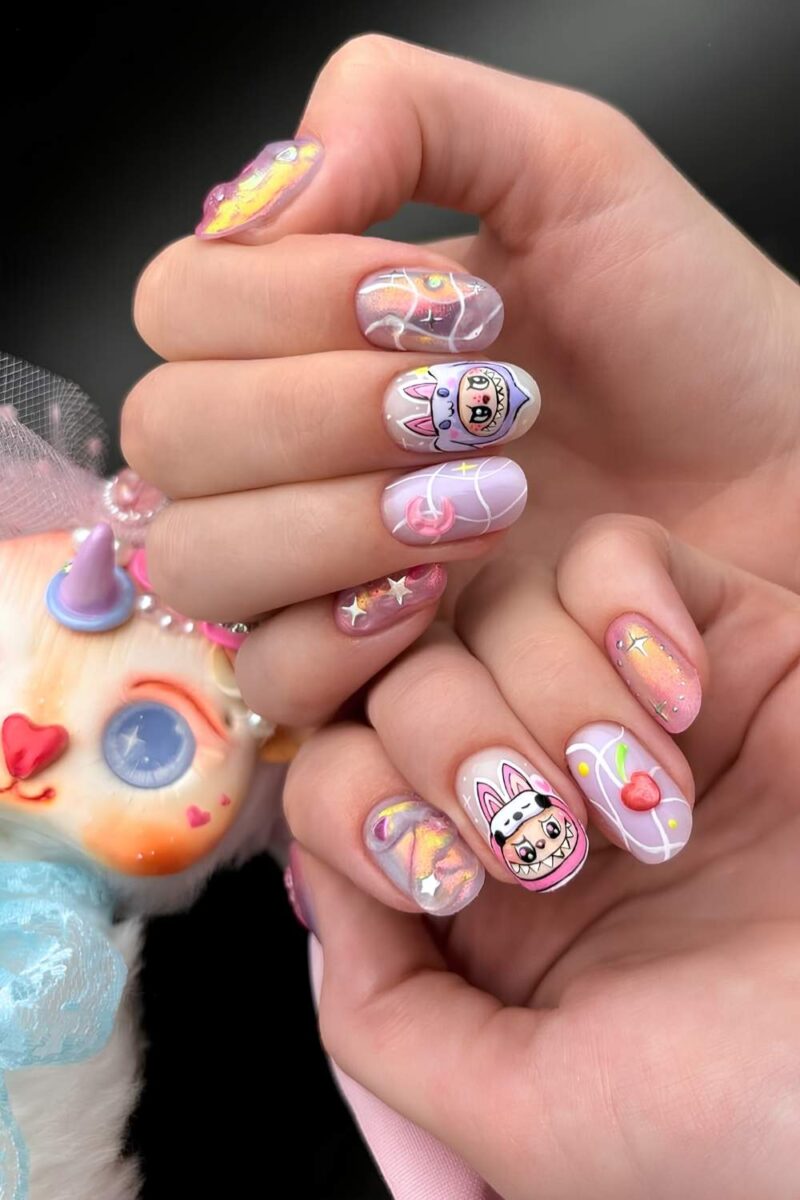 People Are Now Wearing Labubu on Their Nails, and It’s Kinda Cute