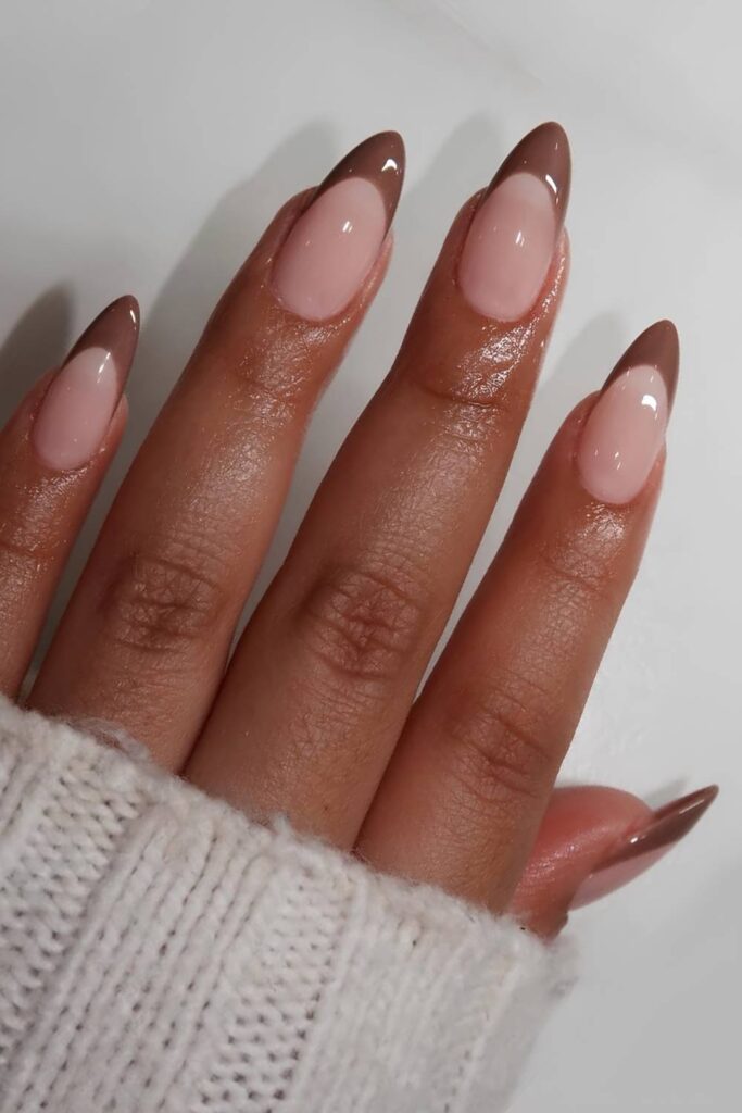 20 Brown French Tip Mani Ideas for a Chic, Classy Look